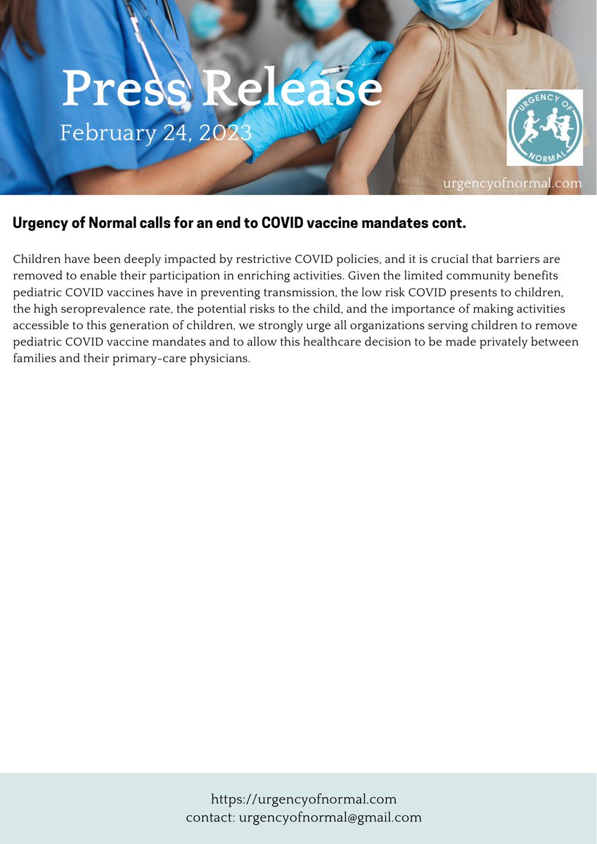 Nikki M. Johnson, MD, DNBPAS ⚕ on Twitter: "Give them a copy of our statement, Brent."