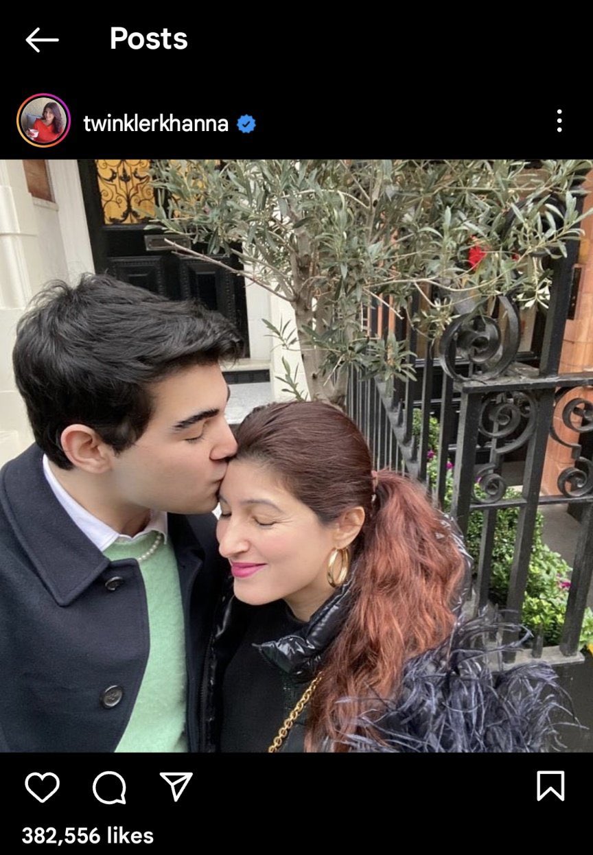 Dr Nimo Yadav on Twitter: "Twinkle Khanna posted this pic of her son next day when Aryan khan ...