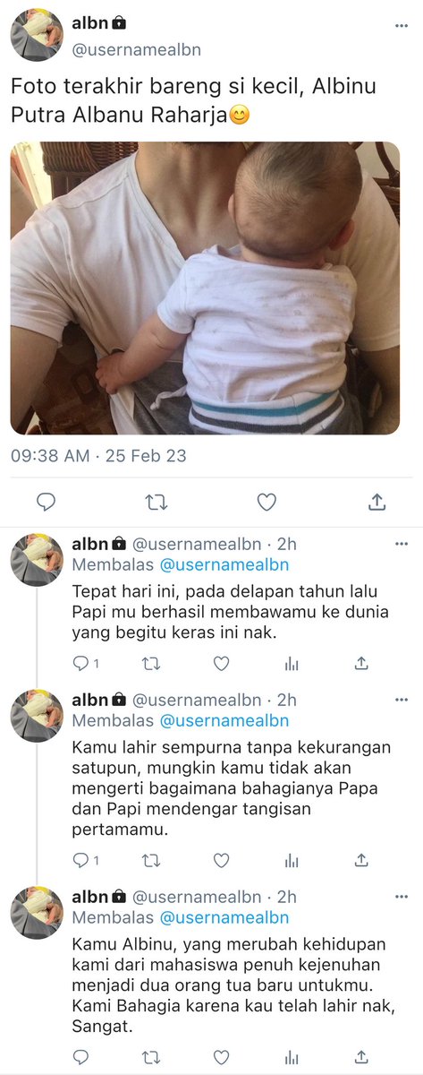 naw on Twitter: "Nama yang indah papa dan papi binu berikan."
