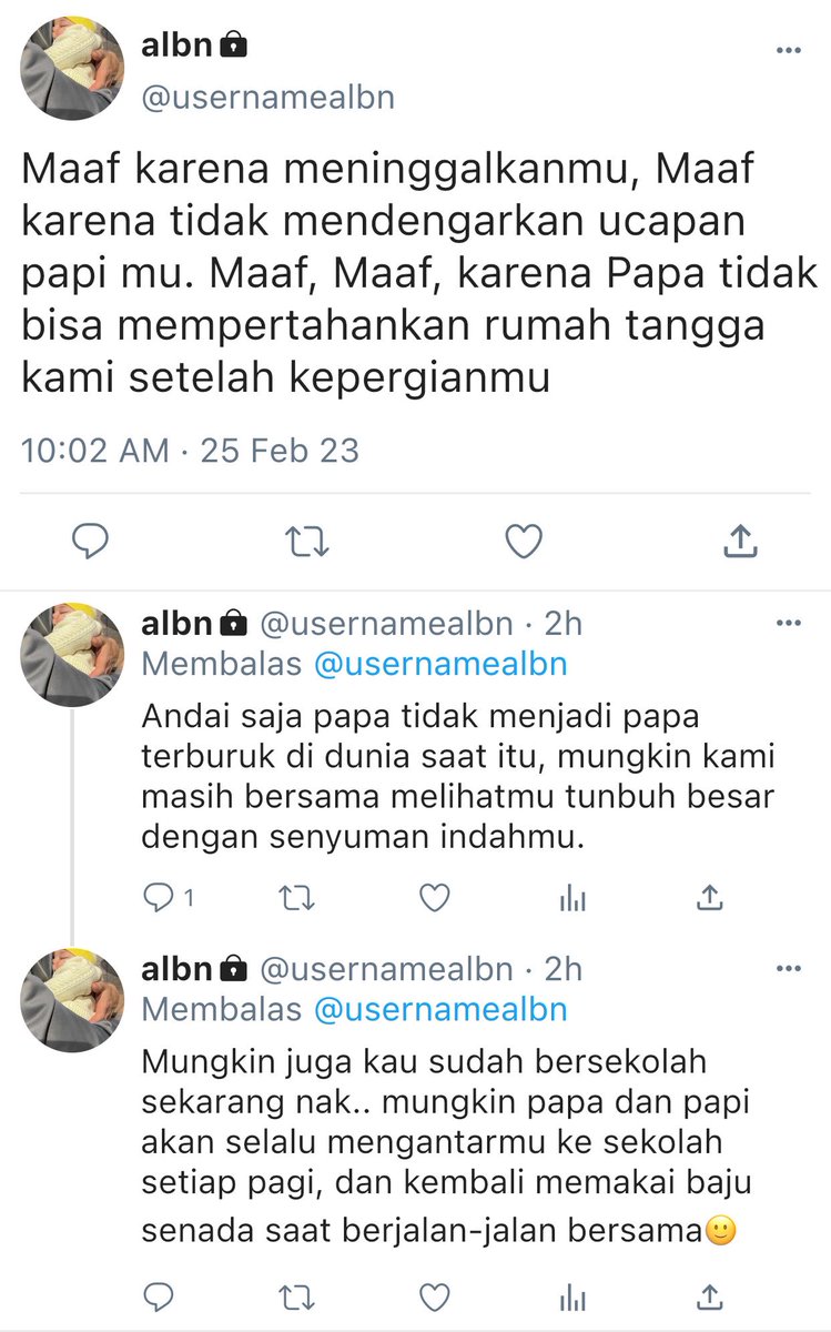 naw on Twitter: "Nama yang indah papa dan papi binu berikan."