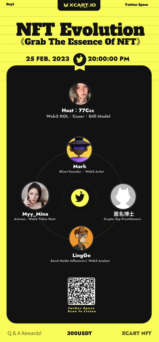 XCart.io on Twitter: "XCart will hold the first Twitter space on 25 Feb, 20:00 （GMT+8）about NFT ...
