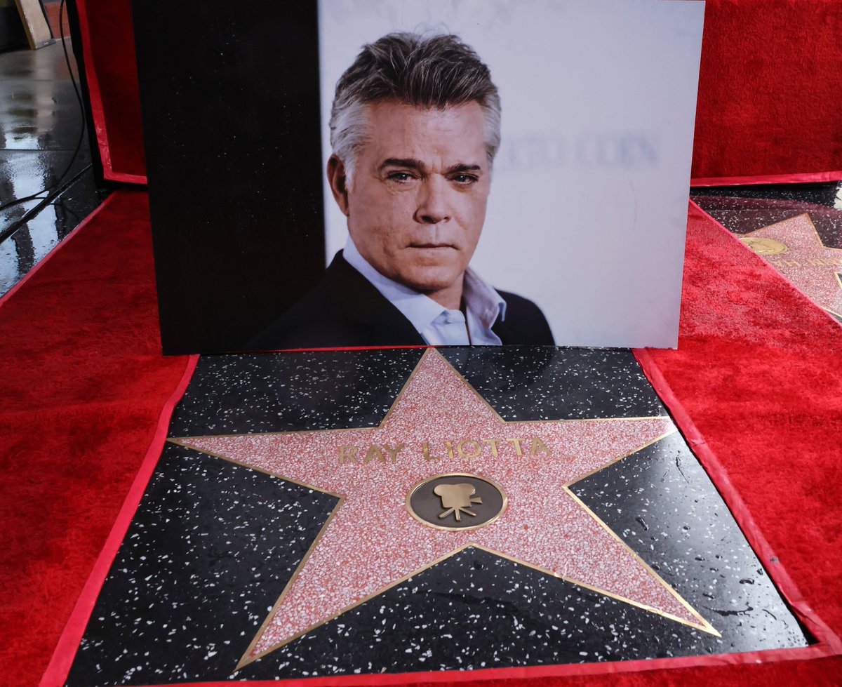 Ray Liotta was posthumously honored with a star on the Hollywood Walk ...