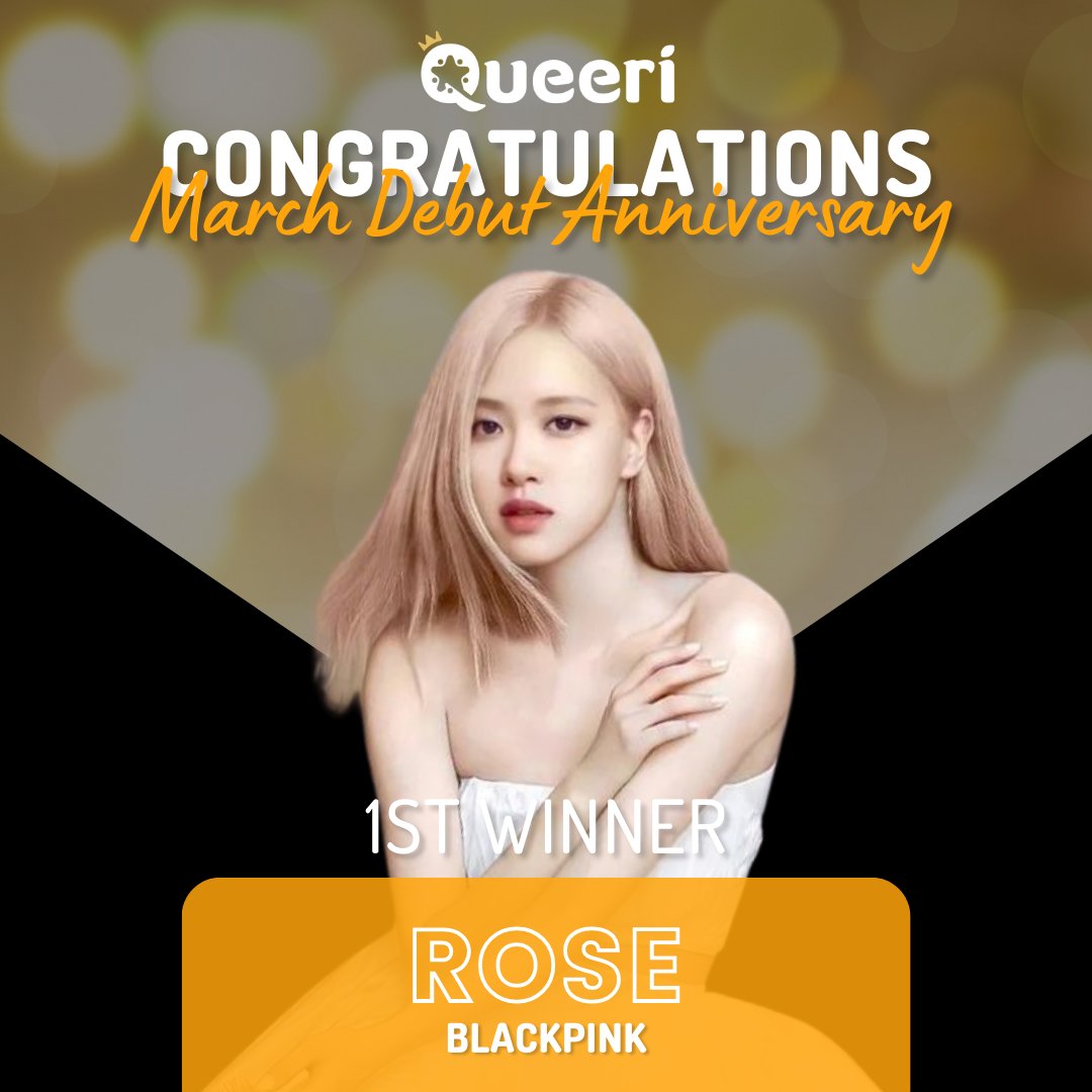 QueeRI on Twitter: " MARCH DEBUT ANNIVERSARY 🥇#ROSE #BLACKPINK 🏆PRIZE • Outdoor LED Downtown ...