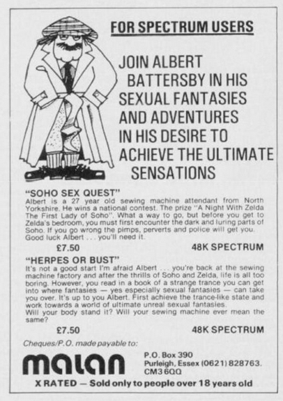 weirdo on Twitter: "print ad (1985) https://archive.org/details/your-spectrum-magazine-12/page ...