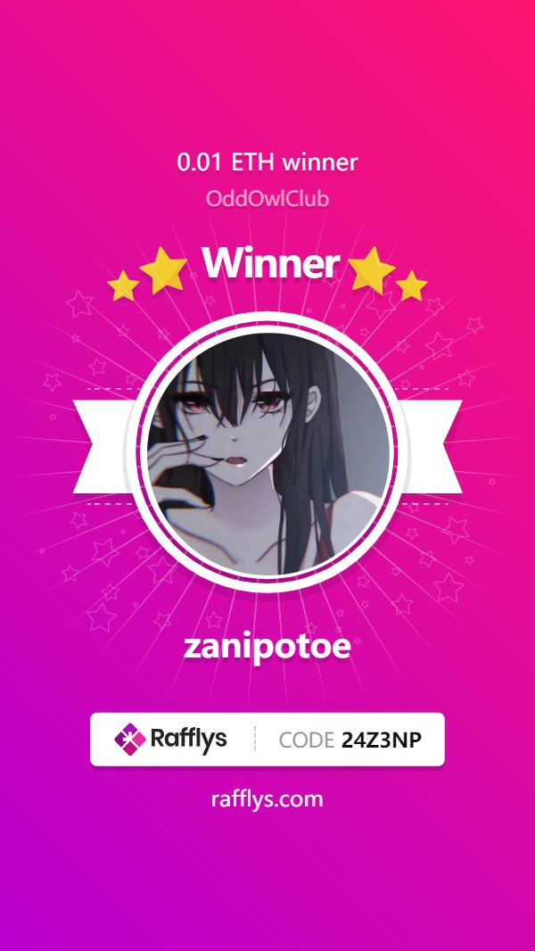 OddOwl Club🦉VIIDE on Twitter: "🏆Congratulations on winning the ETH ...