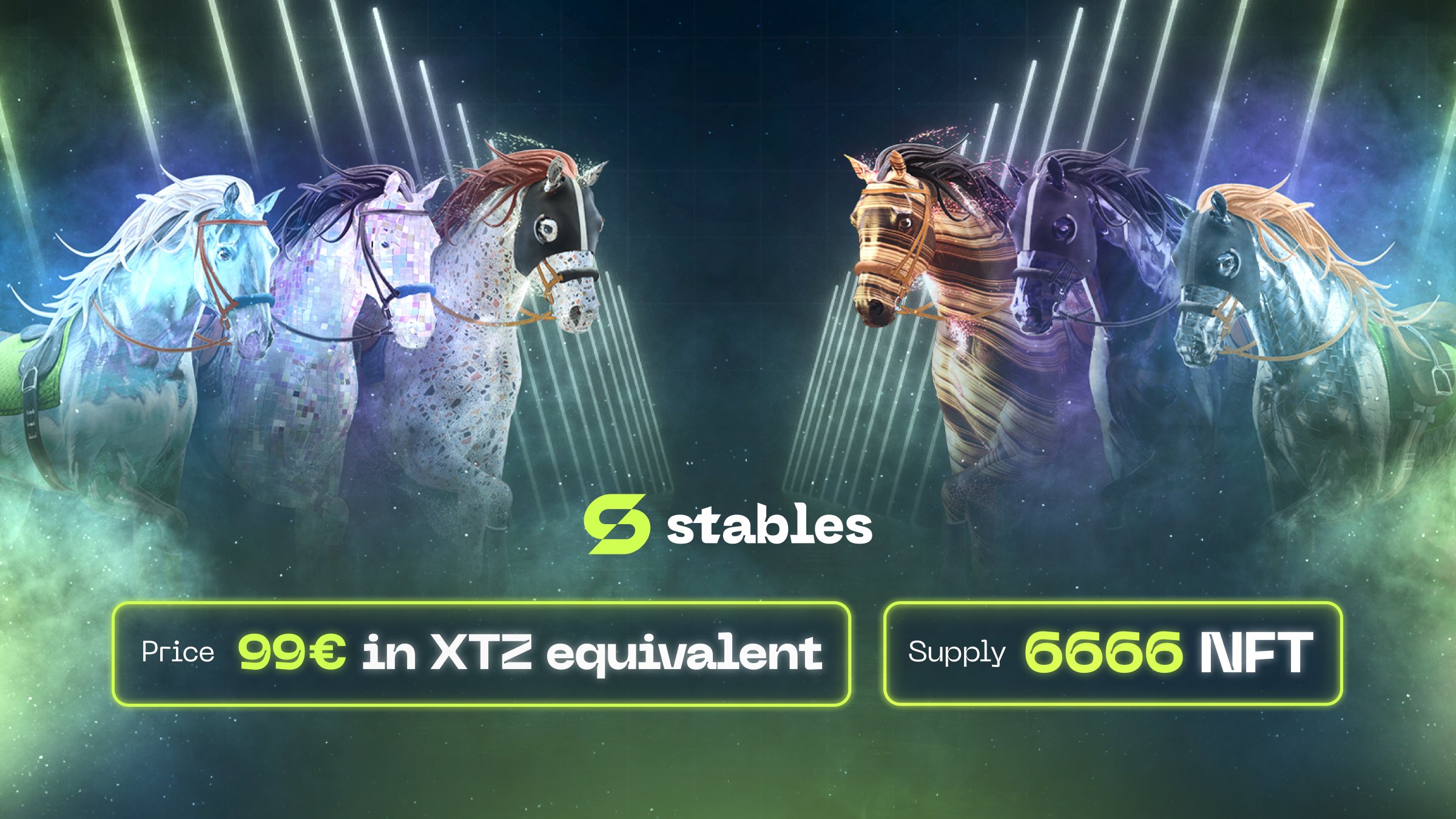Stables on Twitter: "Today, we’re revealing the price and supply: 👉 Mint price: 99€ 👉 Supply ...