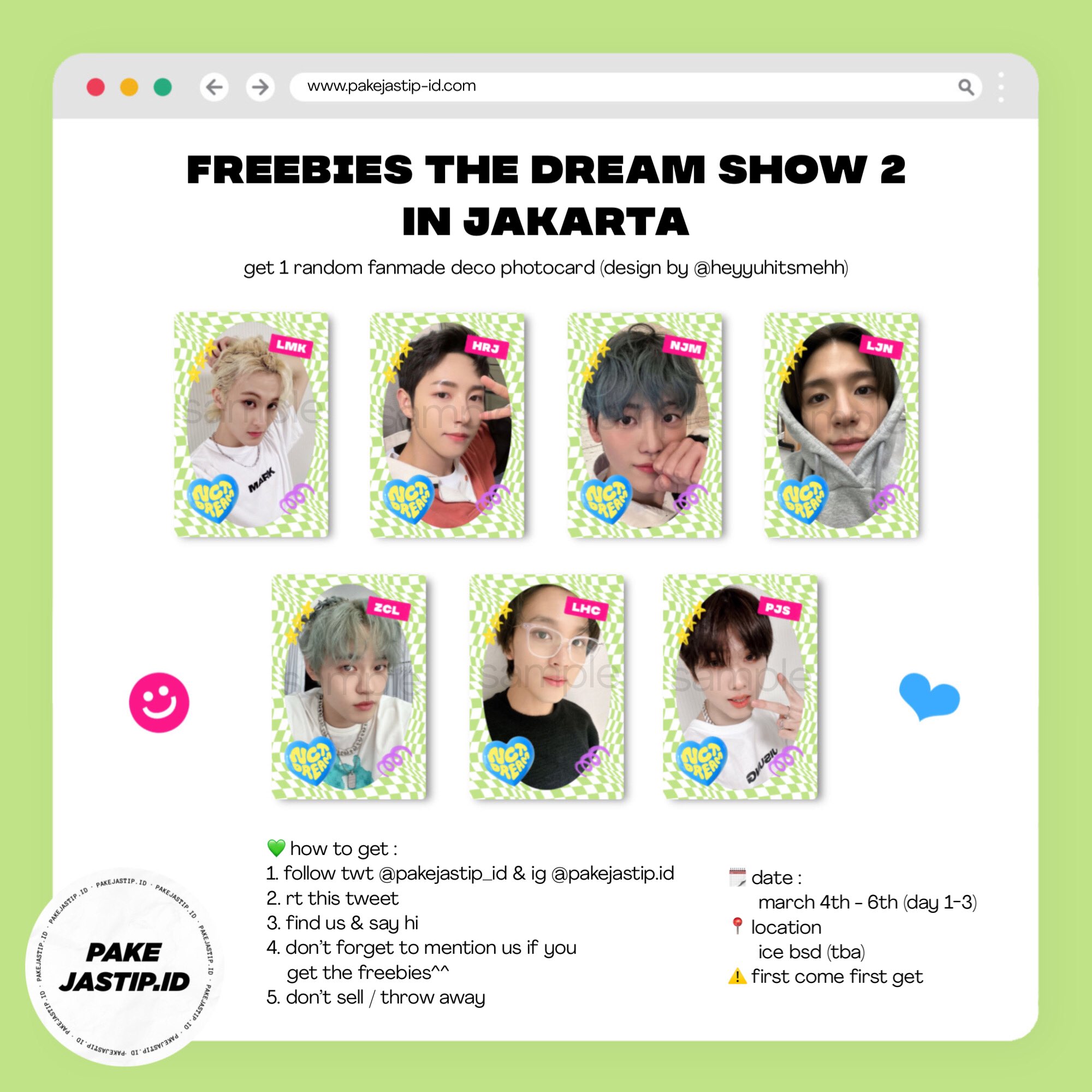 Jastip Merch TDS2 Blackpink Tuker Tiket Treasure on Twitter: " Freebies NCT Dream TDS2 in ...