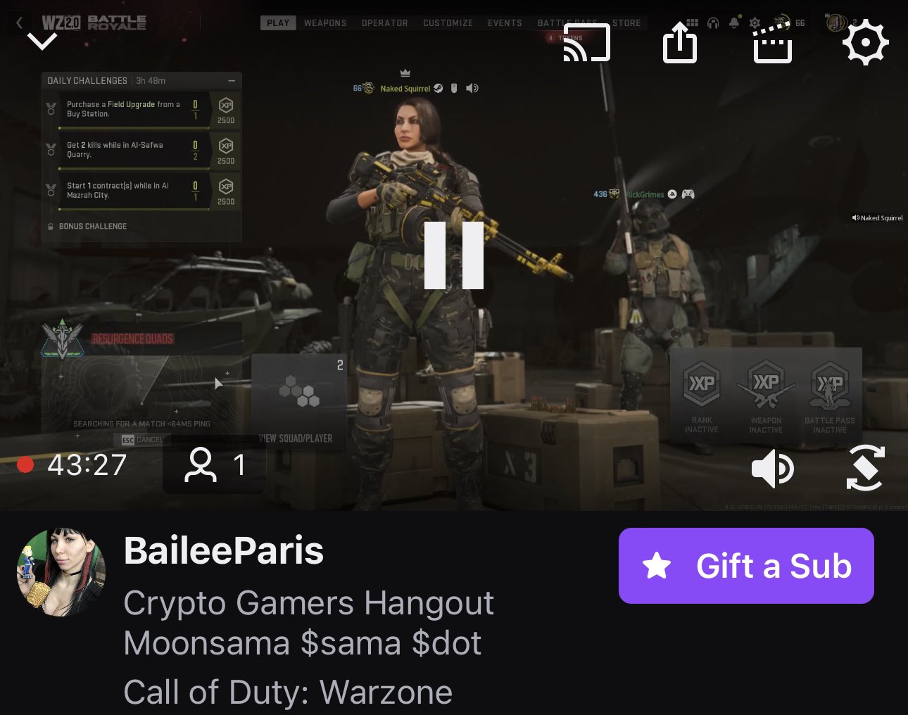 TW Pornstars - Bailee Paris. Twitter. #Moonsama Gamers Stream #1 Live Right now on $sama #cr. 1: ...