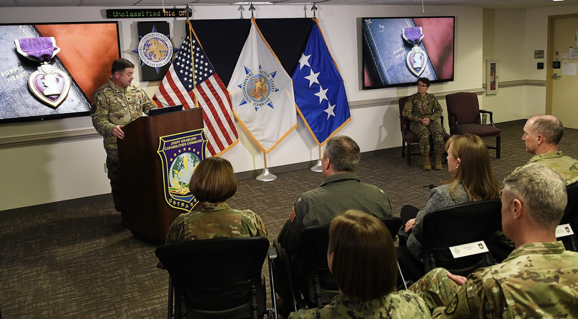 Army Reserve Lt. Col. Gary Kinsey was awarded the Purple Heart and ...