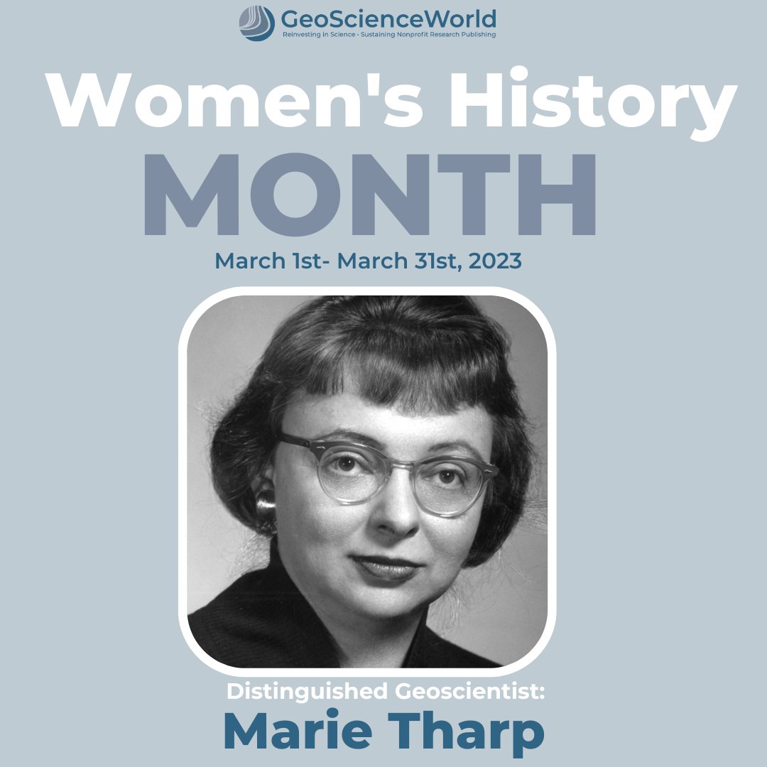 GeoScienceWorld on Twitter: "Honoring Women's History Month ...