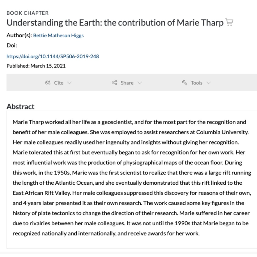 GeoScienceWorld on Twitter: "Honoring Women's History Month ...