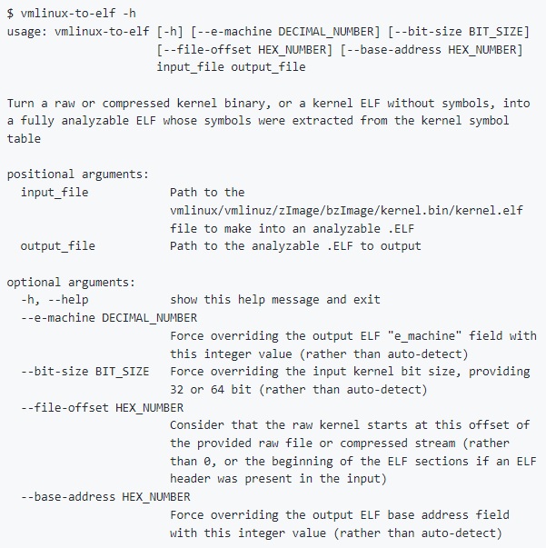 Ptrace Security GmbH on Twitter: "A tool to recover a fully analyzable .ELF from a raw kernel ...