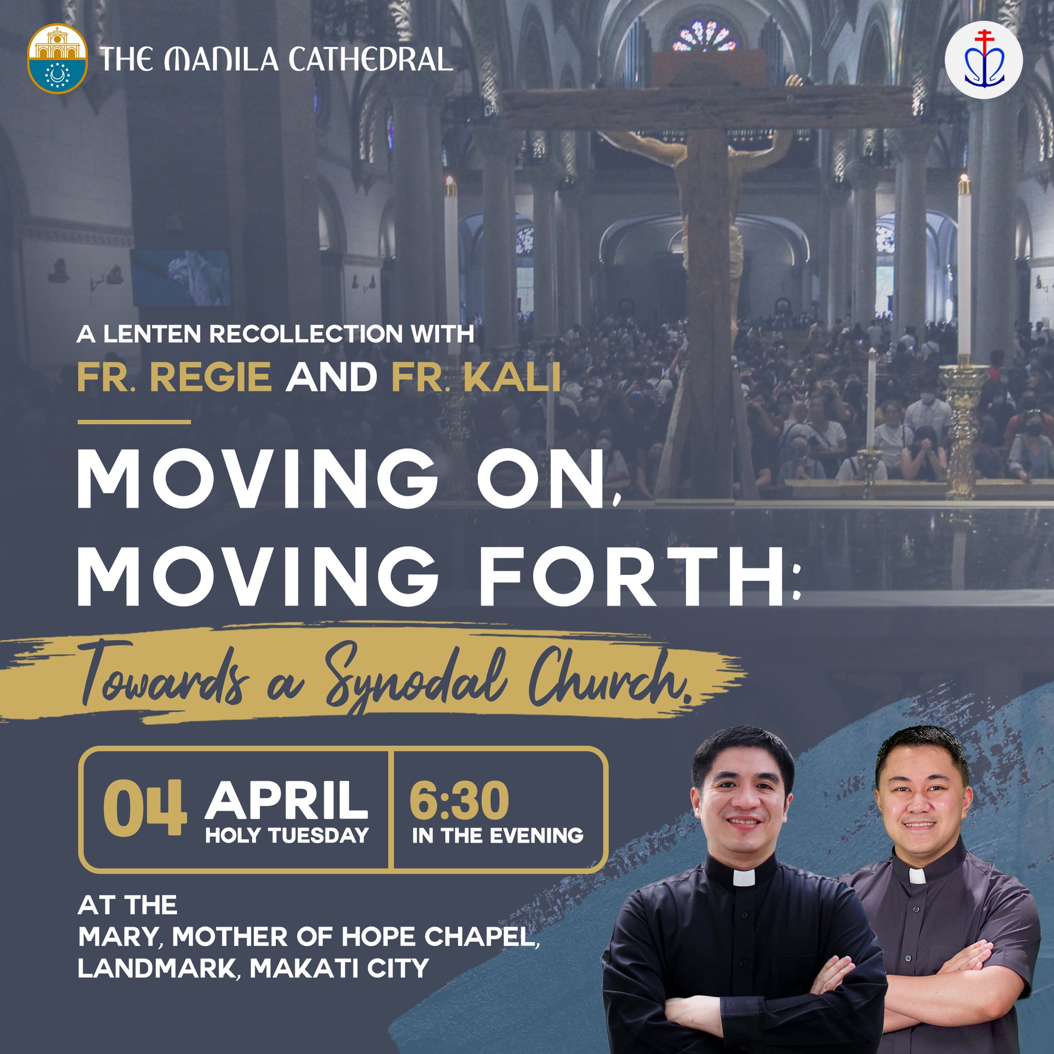 Manila Cathedral on Twitter: "MOVING ON, MOVING FORTH: TOWARDS A SYNODAL CHURCH Fr. Regie and Fr ...