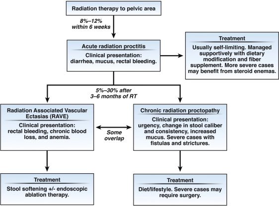 Endoscopic view of the anorectal junction in a patient with rectal ...