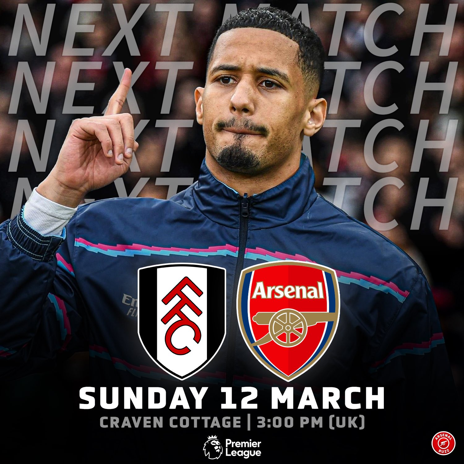 Arsenal Buzz on Twitter: "🗓️| Up next for The Arsenal… Fulham in the Premier League on Sunday! # ...