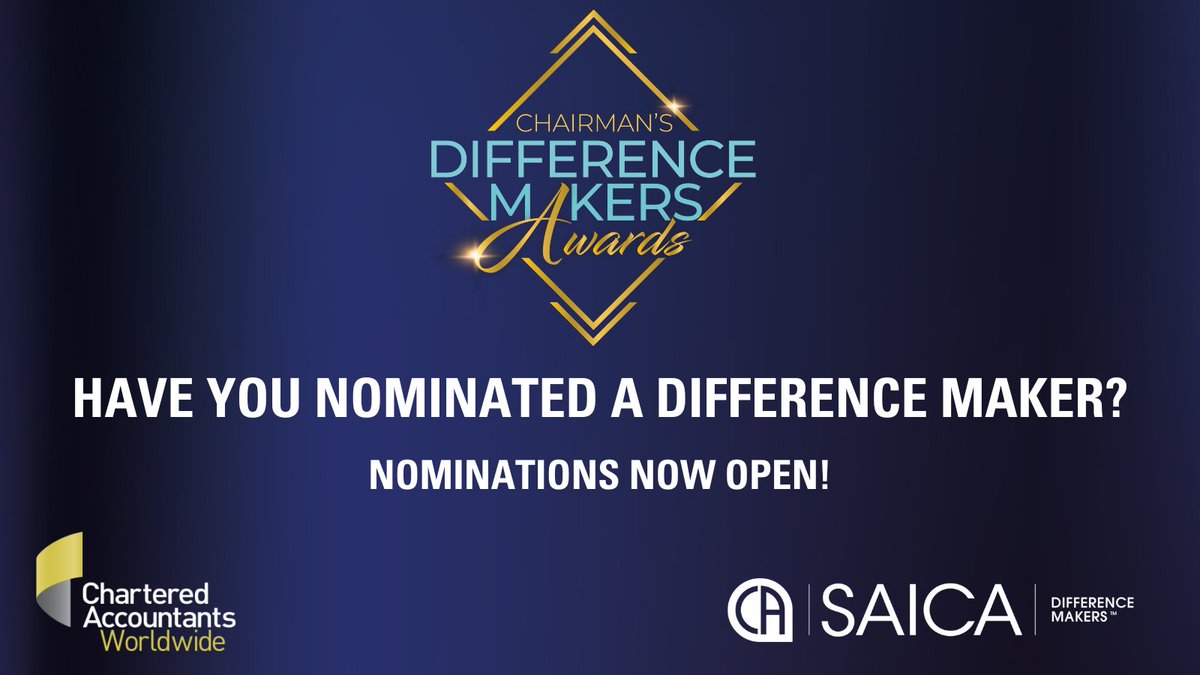 SAICA on Twitter: "⭐️The SAICA Chairman’s Difference Makers Awards seek to recognise SAICA ...