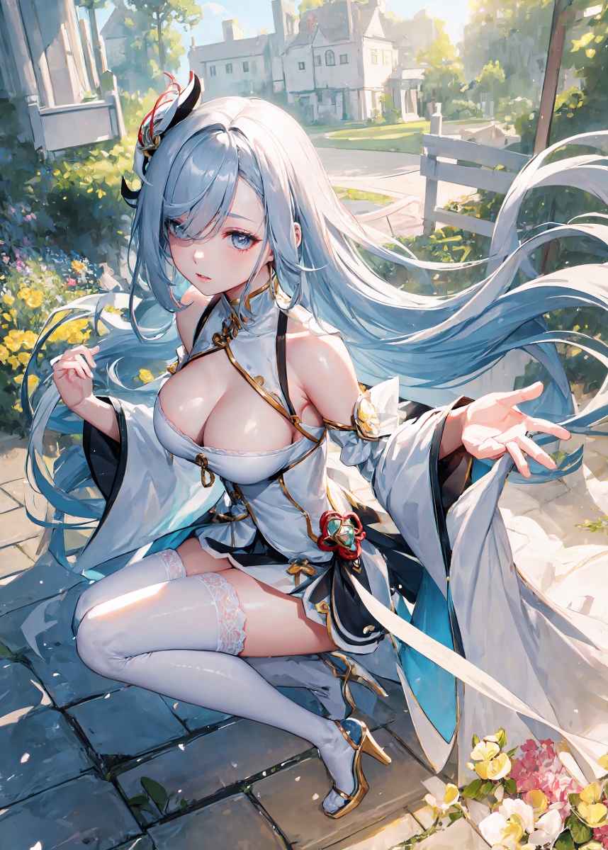 9ty9t on Twitter: "Happy Birthday to 申鶴 #AIイラスト #原神 #Genshinimpact #申鶴 #申鹤 #女の子 #魅惑の谷間 #魅惑の顔 ...