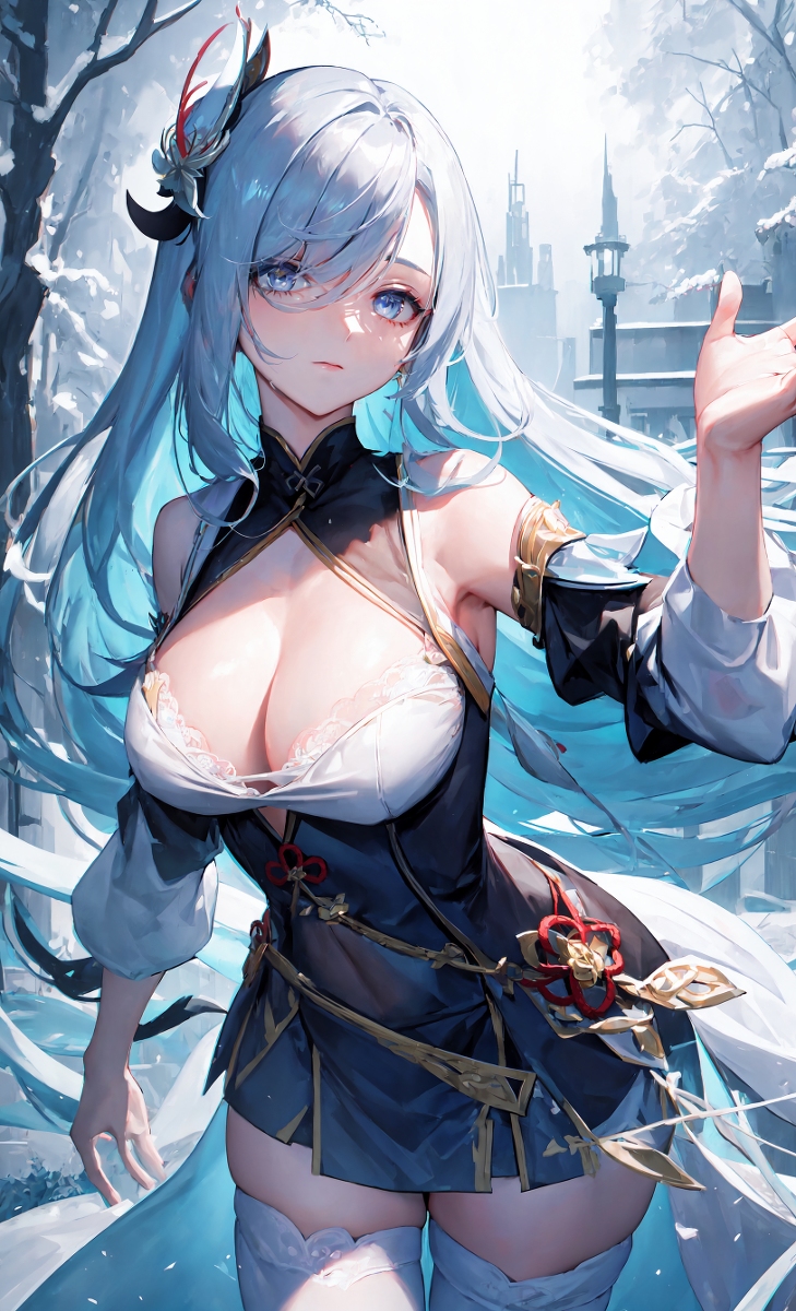 9ty9t on Twitter: "Happy Birthday to 申鶴 #AIイラスト #原神 #Genshinimpact #申鶴 #申鹤 #女の子 #魅惑の谷間 #魅惑の顔 ...