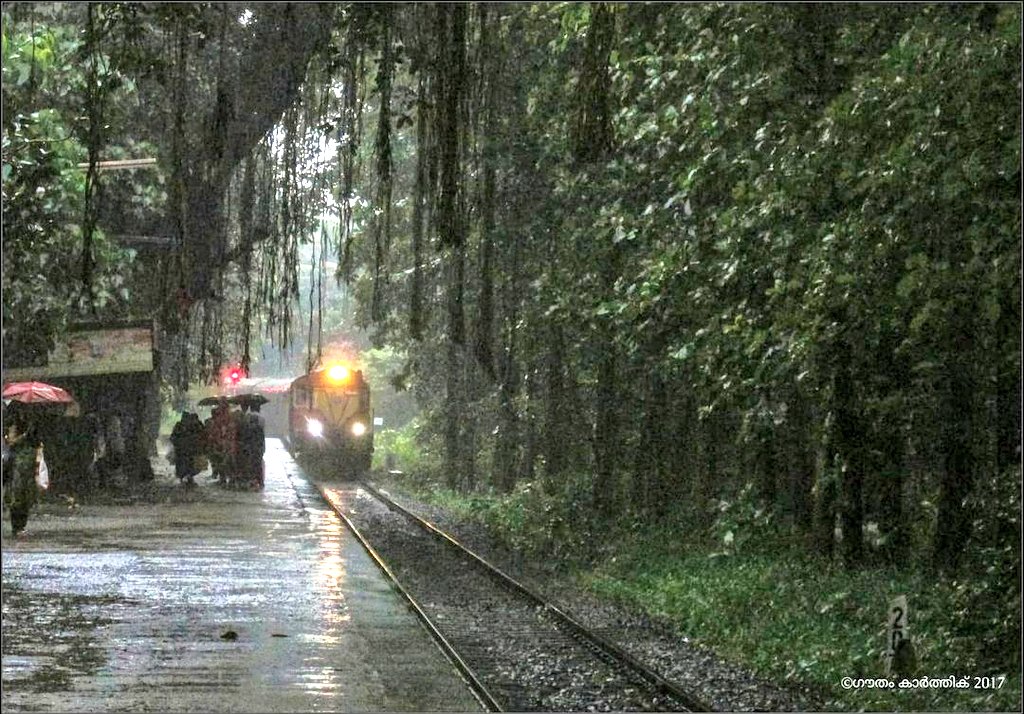 Ananth Rupanagudi on Twitter: "Today's #railway #photo - Heavy rain lends a different beauty to ...