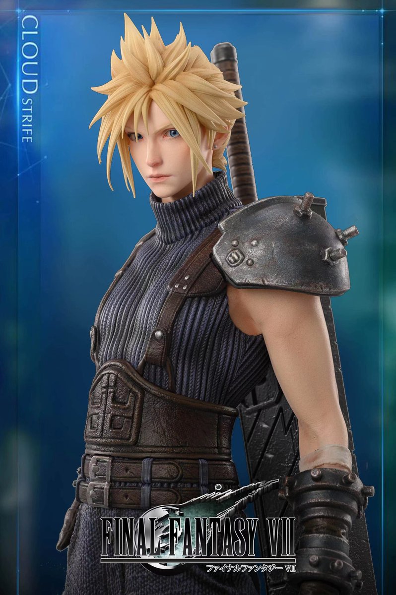 HHamajippa on Twitter: "FanArt （饭阿獭工作室） FF7re-克劳德 比例：1：3 全高约59-60cm，宽深：26cm 售价：2880其中定金1000 国内限量 ...
