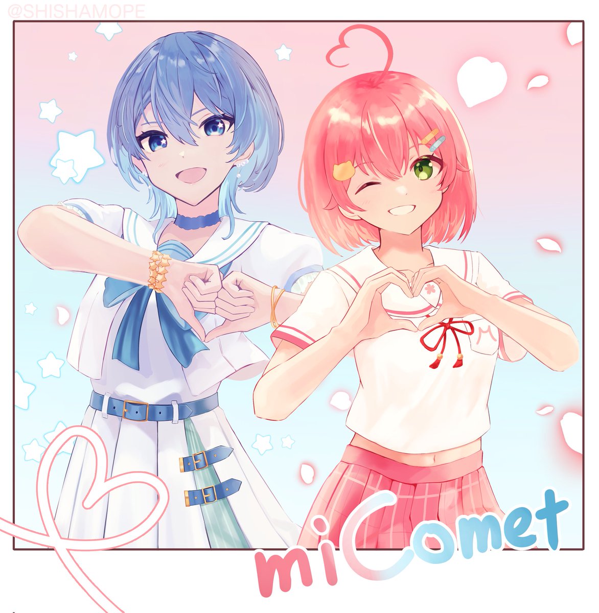 「ショート×セーラー×miComet #miComet #miko_Art #」|ししゃものイラスト