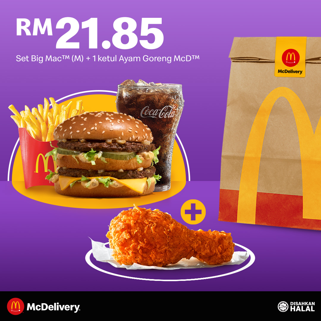 McDonald's Malaysia on Twitter: "Kepuasan ekstra! 🤤 Jimat hingga 68% apabila anda tambah 1 item ...