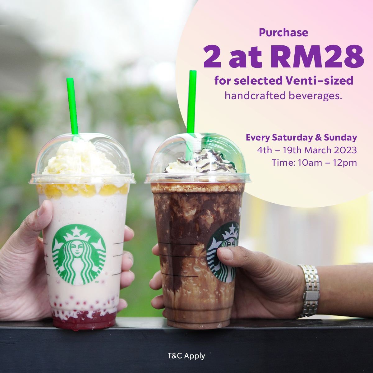Starbucks Malaysia on Twitter: "😋 Sip and save with our limited-time offer! Hit up your besties ...