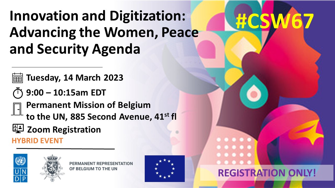 UNDP in Asia and the Pacific on Twitter: "How can innovation advance the Women, Peace & Security ...