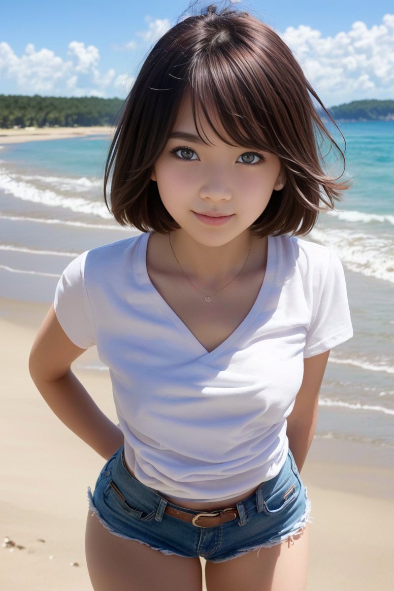 LORAなしでも普通にクソ可愛いんだが！？ 自分でマージレシピ公開しといてアレだけど、目も綺麗に作れるし、グラビア写真集タイプなら ...