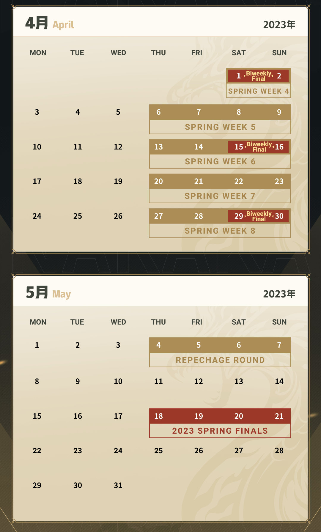 Naraka Esports on Twitter: "NBPL SPRING 2023 Schedule ⏰Each live day will start at 16:00 UTC+8 ...