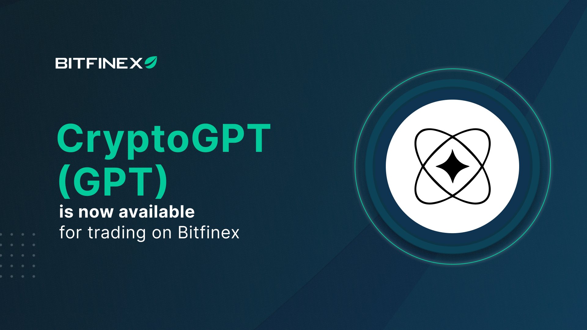Bitfinex on Twitter: "Trading on the AI token $GPT - is now open on #Bitfinex against USD and ...
