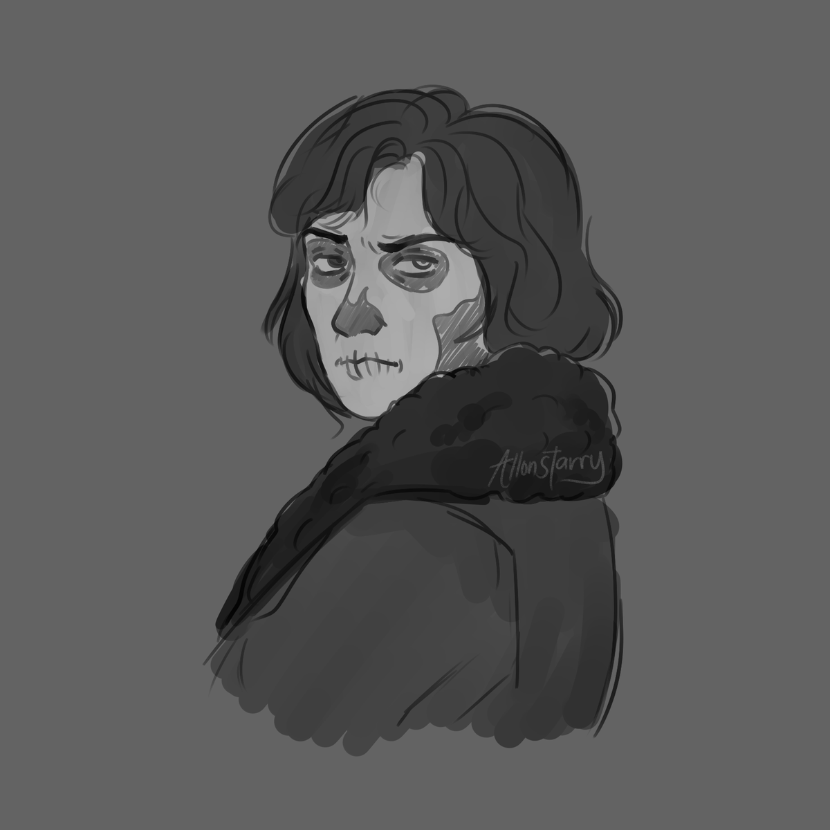 「quick sketch of peepaw nihil [ #artph #」|ky 🌙のイラスト