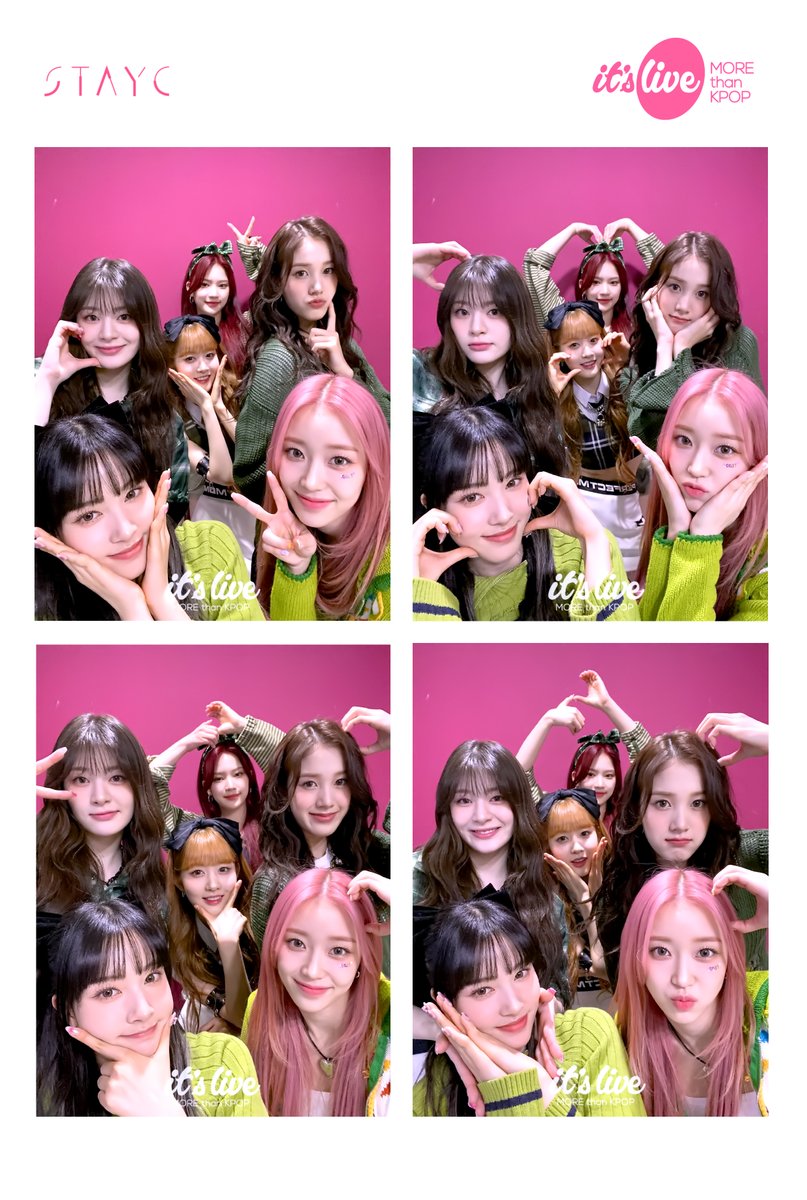 STAYC가 추천하는 네컷 포즈! 지금 바로 its Live 틱톡에서 스테이씨의 잇라네컷 촬영 영상을 확인하세요🧸 https ...
