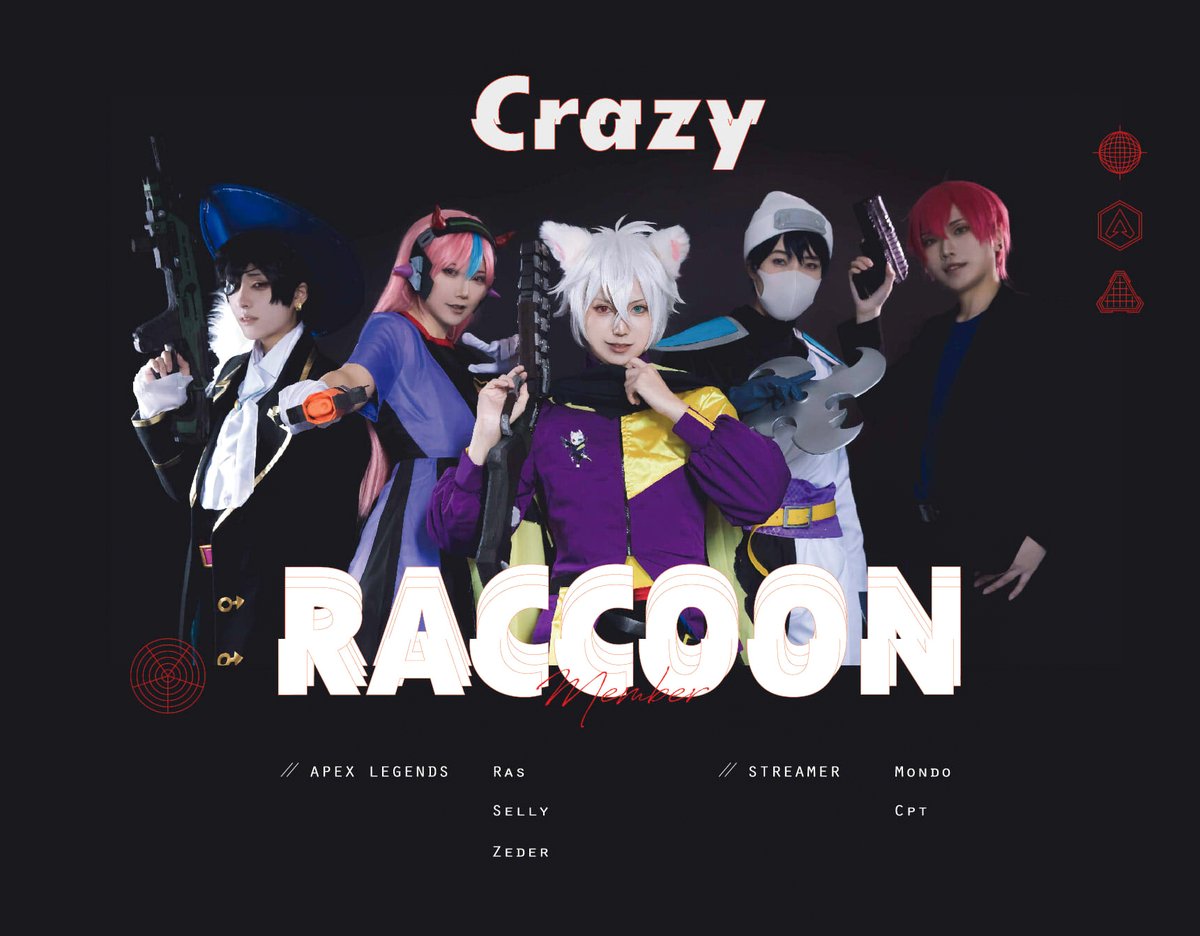 七月一日 on Twitter: "⚠️コスプレ 📣もうまもなく試合開始 ‼️ (1/4) #cosplay #CR #CrazyRaccoon #Selly #RAS #Mondo #Cpt ...