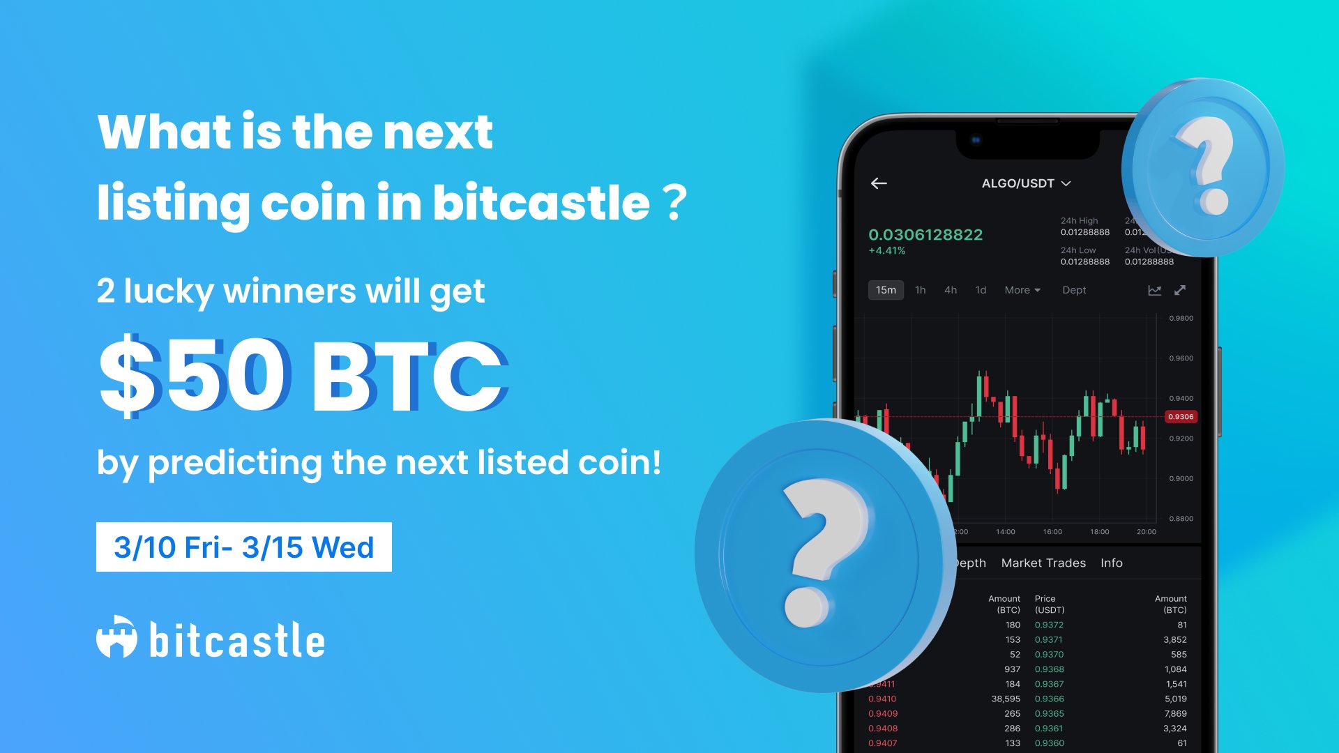 bitcastle on Twitter: "What is the next listing coin in bitcastle 🪙 ／ 🎁2 winners will get $100 ...