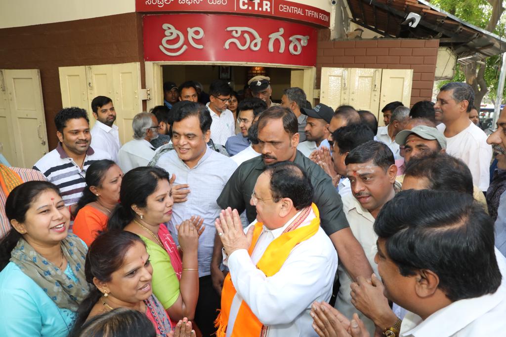 BJP PALAMURU on Twitter: "RT @JPNadda: Starting my day with a delicious breakfast at CTR in ...