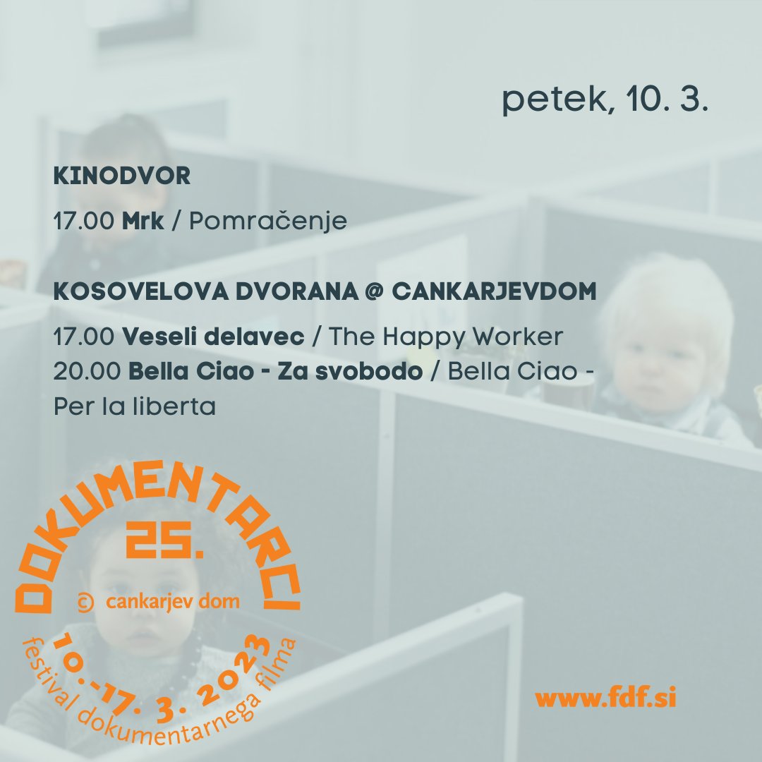 LIFFe on Twitter: "Danes je dan d!📽🎥 Začenjamo s 25. edicijo Festivala dokumentarnega filma ...