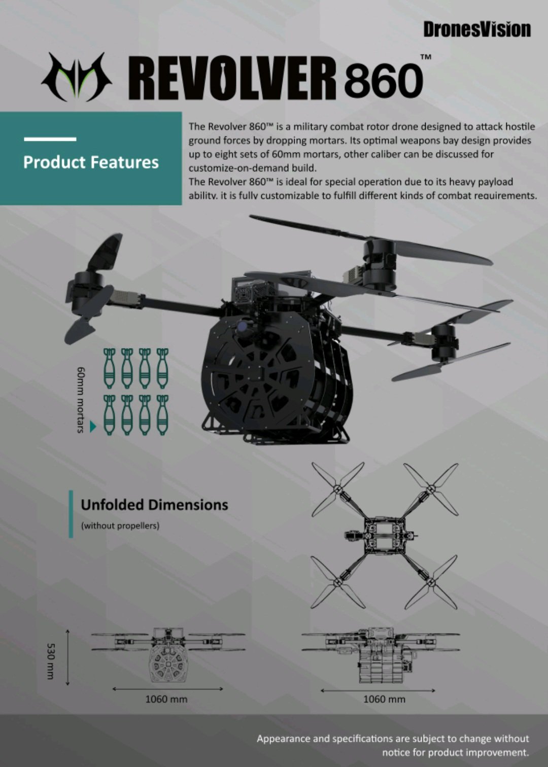 Revolver 860 Bezzałogowce Revolver 860 Dla Ukrainy. Tajwan Przekazał