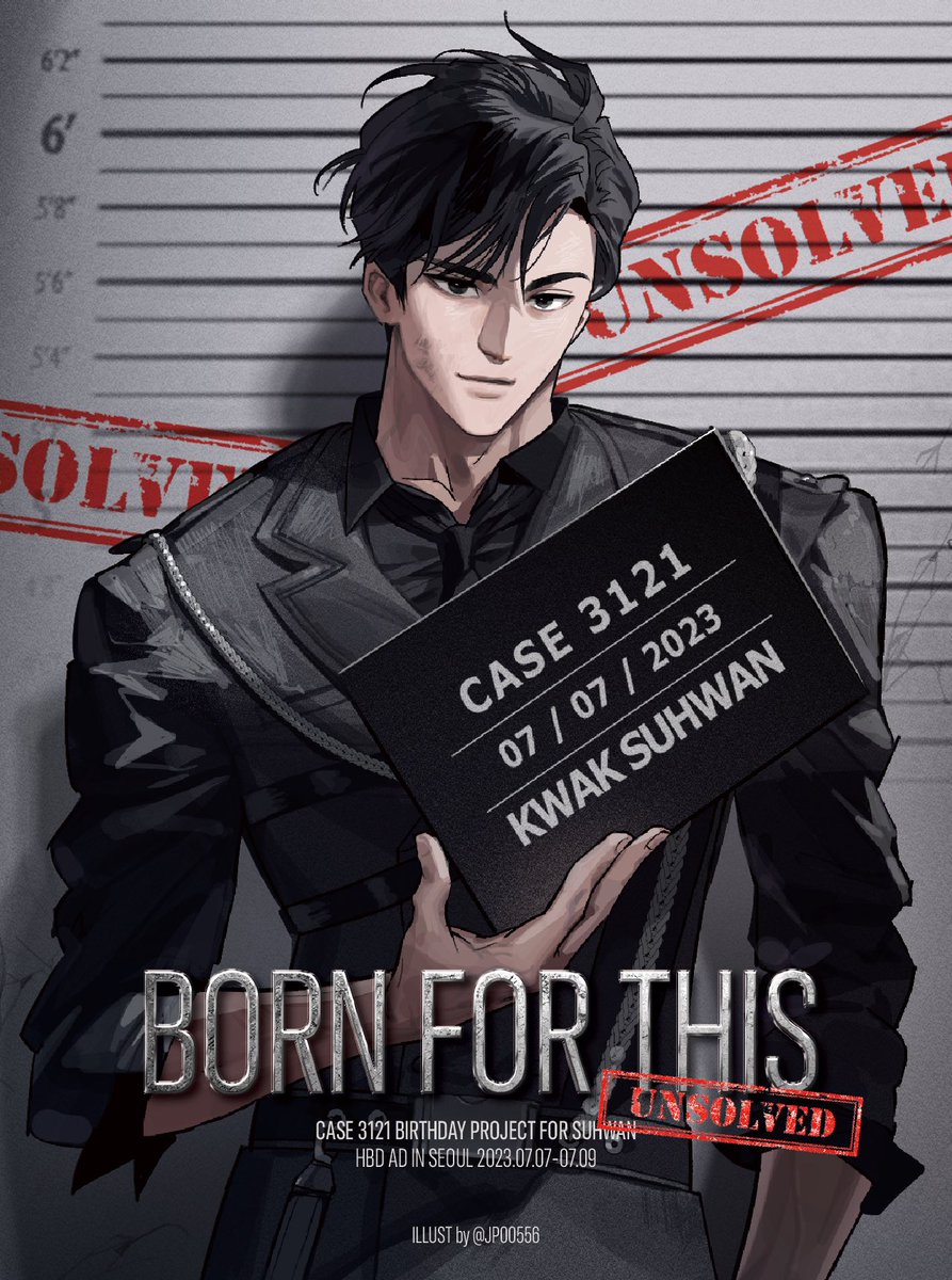 곽수환 생일지원쉘터 on Twitter: "𝗕𝗢𝗥𝗡 𝗙𝗢𝗥 𝗧𝗛𝗜𝗦 AD project For Suhwan - CASE 3121 [반군] 곽수환 coming soon"