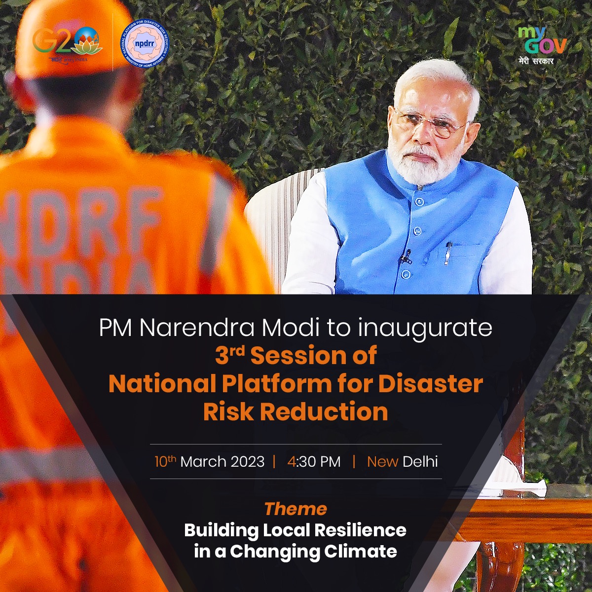 MyGovIndia on Twitter: "PM @narendramodi to inaugurate the 3rd session of National Platform for ...