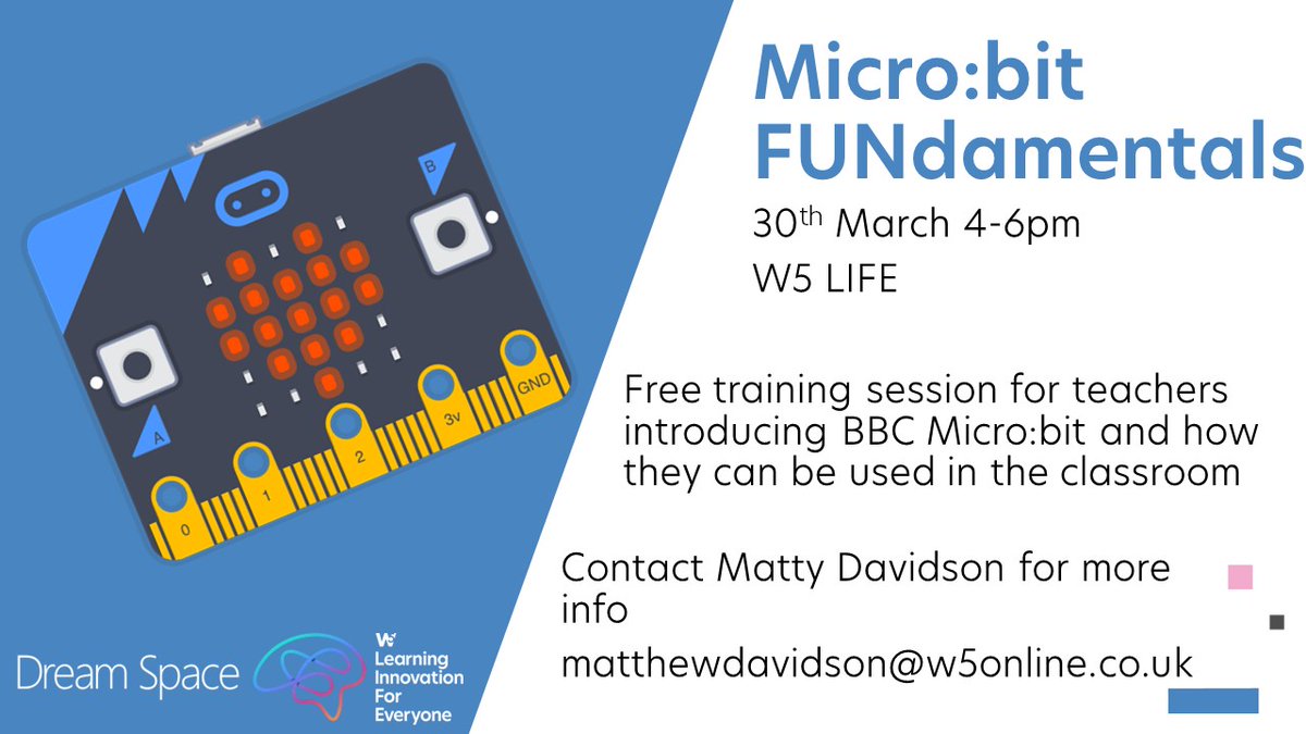 Micro:bit Educational Foundation on Twitter: "RT @mattydavidson: Dream Space at @W5_LIFE are ...