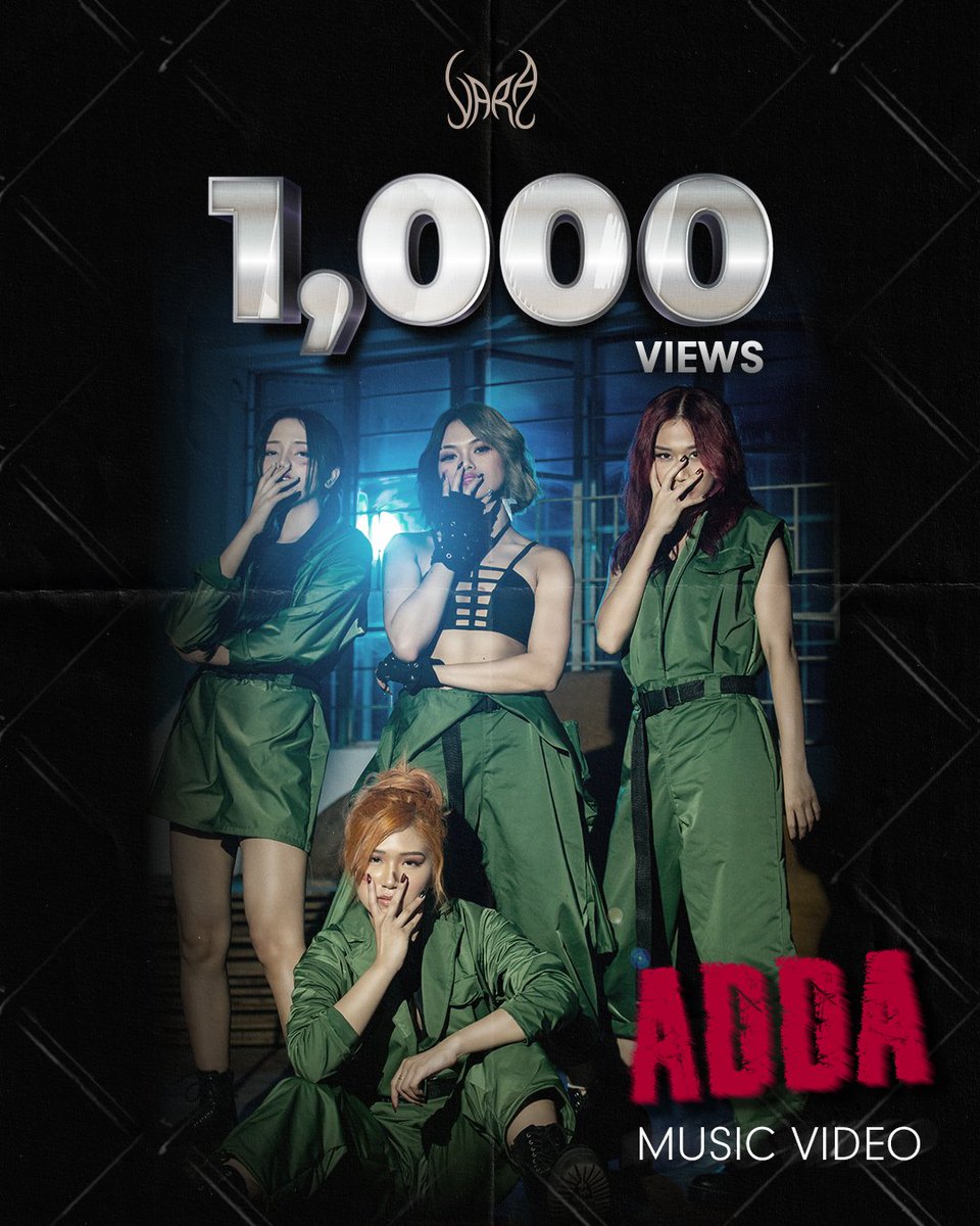 YARA on Twitter: "Now we're on our way! 🔥 'ADDA' Music Video has surpassed 1,000 views! WATCH 🔗 ...