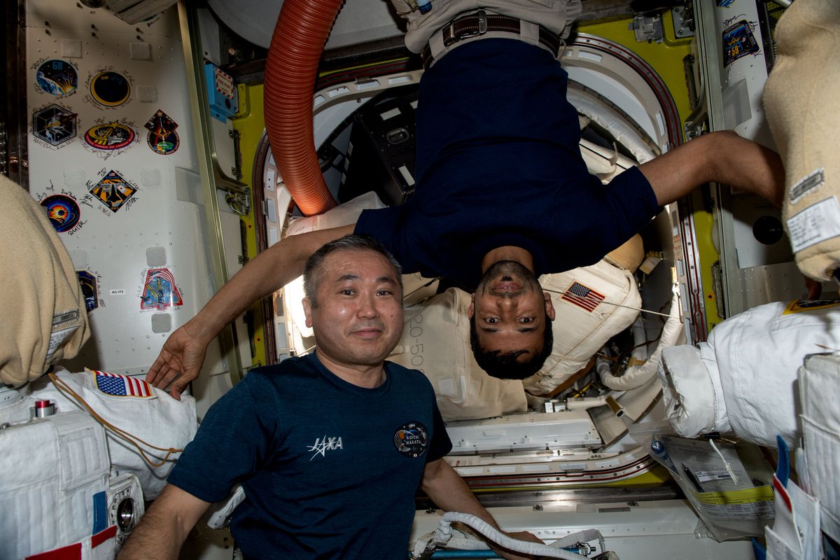 MBR Space Centre on Twitter: "Astronaut Sultan AlNeyadi and astronaut Koichi Wakata of JAXA ...