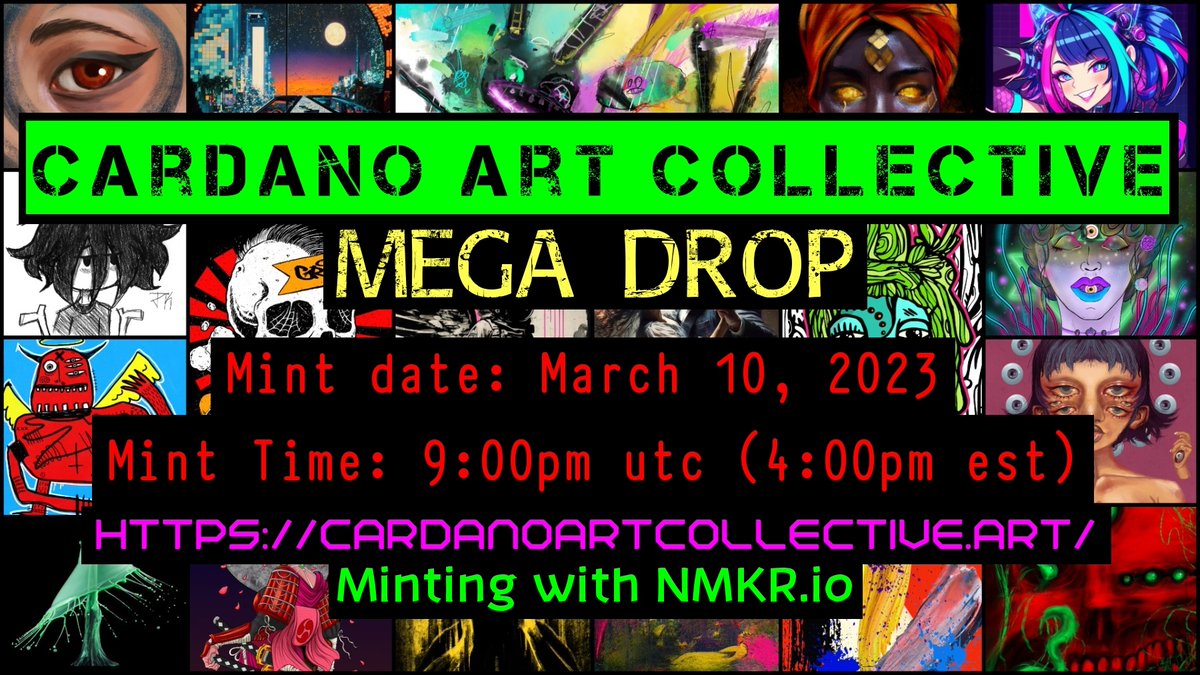 Cardano Art Collective on Twitter: "Good Morning!! Ah yes! Today is DROP DAY! Don't miss us on ...