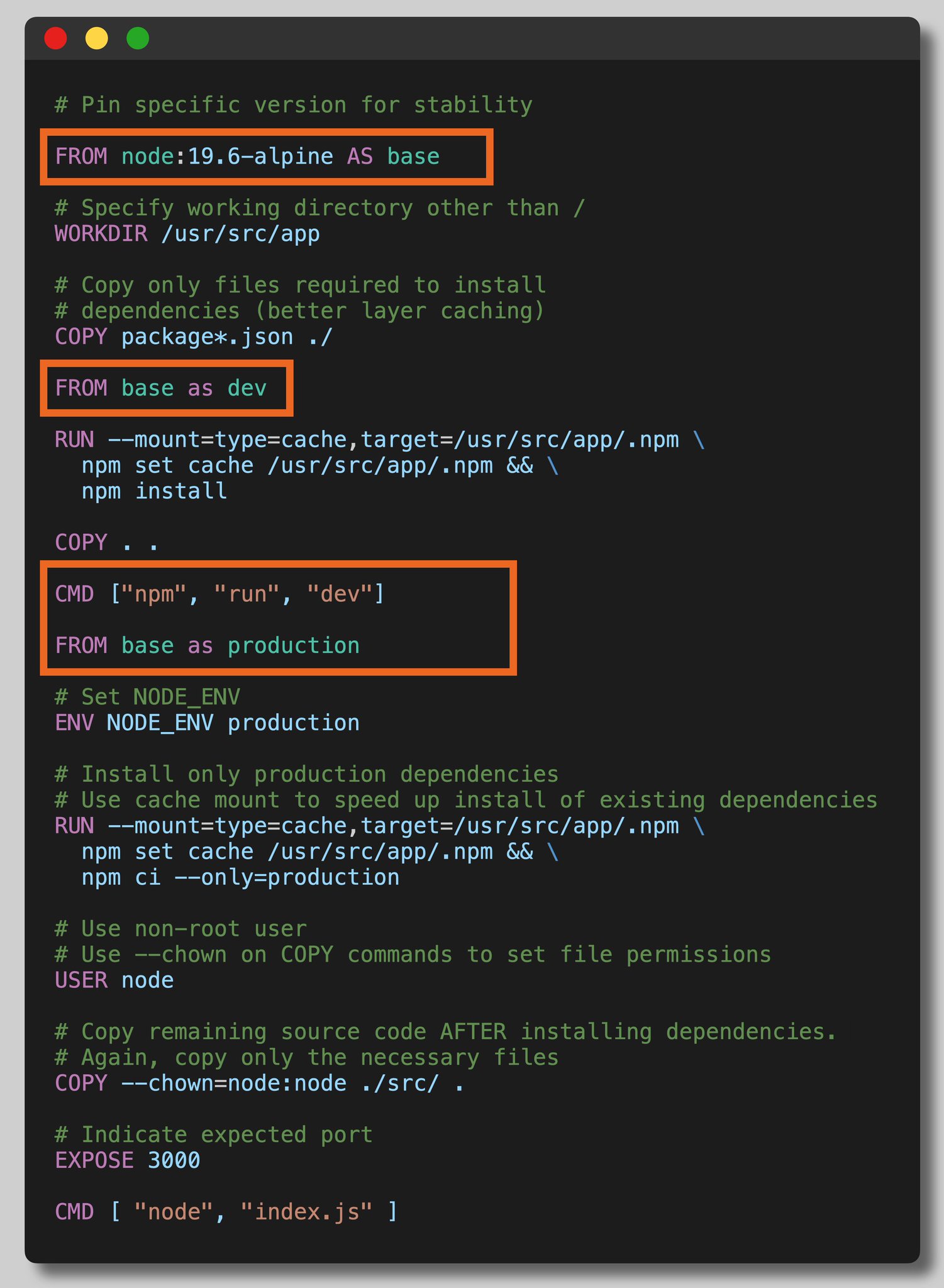 Sid Palas on Twitter: "Finally, use multi-stage builds to separate dev from production! (👁️) In ...