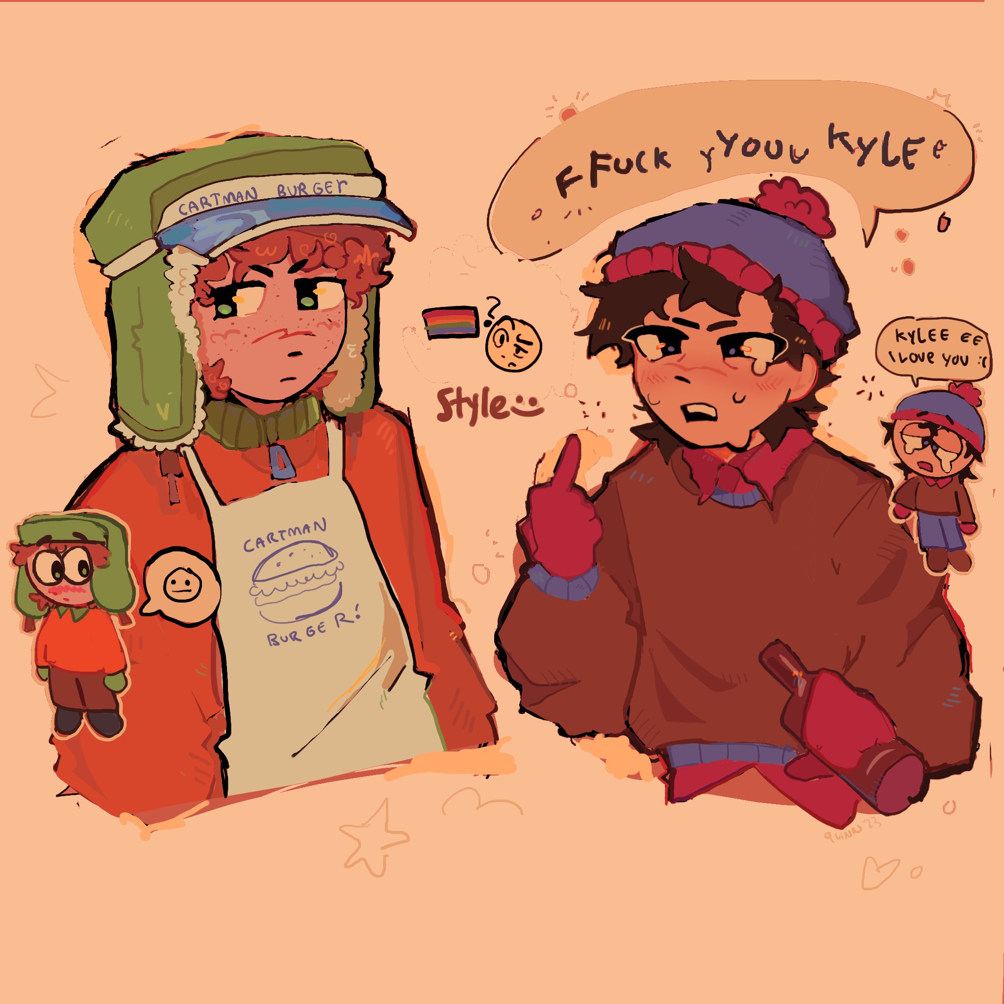 South Park Kyle And Stan Anime