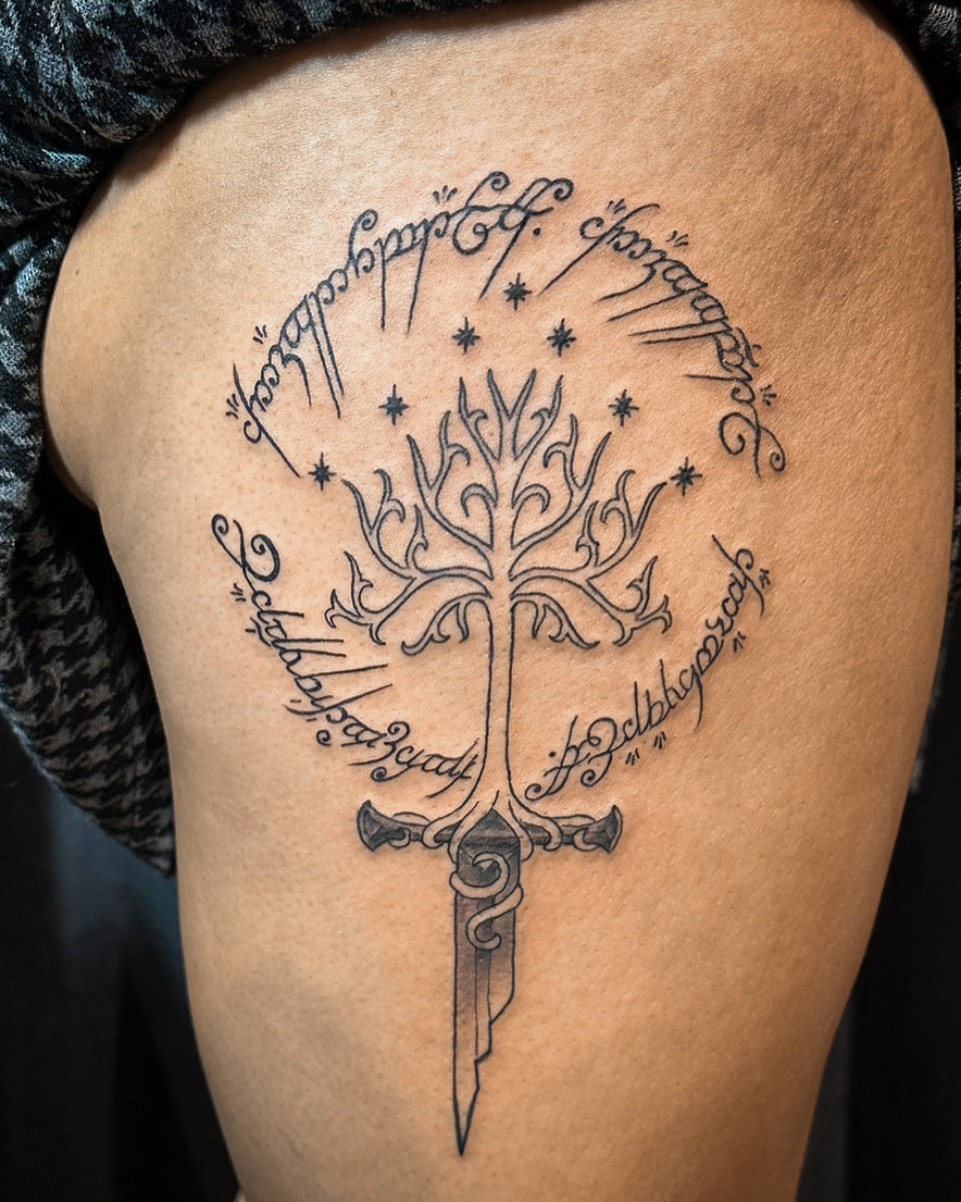 Lord Of The Rings Tattoos Tree