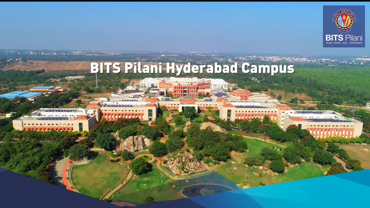 olirtudeg on Twitter: "Drone Shots of BITS Pilani, Hyderabad Campus. BITS has invested Rs 374 ...