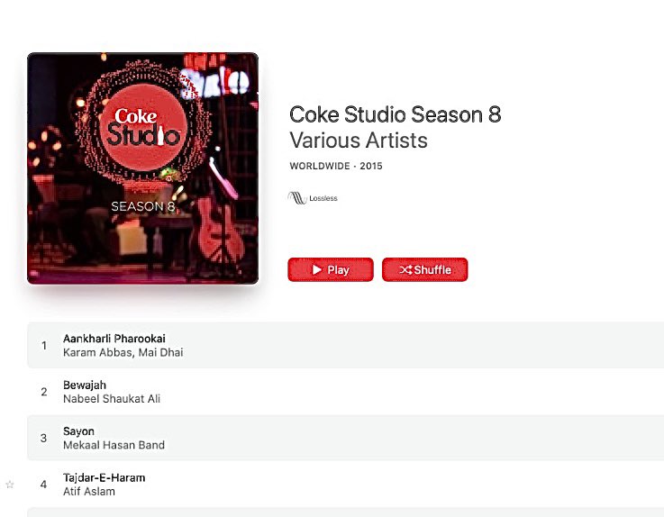 Mehwish Hayat TI on Twitter: "Just noticed iTunes/Apple music - music portal classifies our Coke ...
