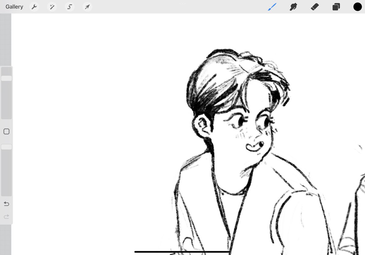 「Drawing the rap line and hobi looks like an 80s heartthrob …」Fifi!の漫画